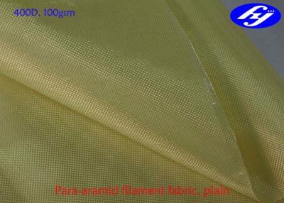 Cina 400D ingialliscono la tessitura normale 100GSM del tessuto della fibra del Kevlar Aramid per le tende militari in vendita