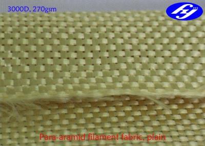 China Duidelijke de Vezelstof 3000D 270GSM van Kevlar Aramid voor Structuurversterking Te koop