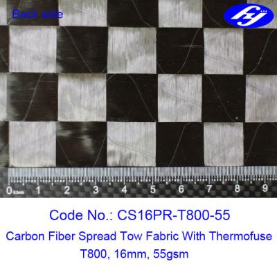 Cina Grande rimorchio di diffusione del carbonio 55GSM di Toray 12K della fibra del carbonio di rimorchio T800 ampio tessuto in vendita