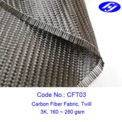 China 2x2 de Vezelstof van de keperstofkoolstof/240GSM-de Doekstof 3K van de Koolstofvezel voor Autodecoratie Te koop