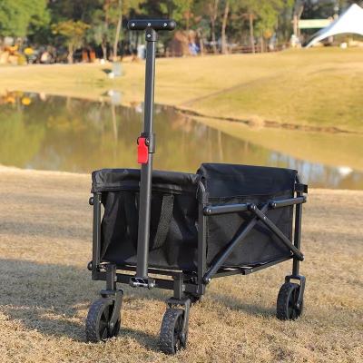 China Outdoor Foldable Camping Trolley Cart with 10cm Wide Tires and Lightweight Frame for sale