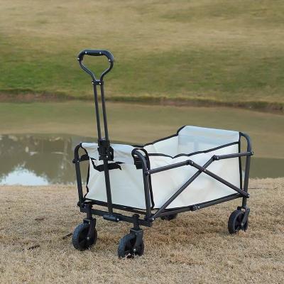 China Outdoor Foldable Camping Trolley Cart with 10cm Wide Tires and Lightweight Frame for sale