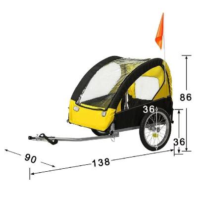 Κίνα 150*90*105CM Ποδήλατο ATV ρυμουλκούμενο Μεγάλο σκυλί γάτα Ποδήλατο Πάρκα μεταφοράς καροτσάκια κατοικίδιων προσώπων προς πώληση