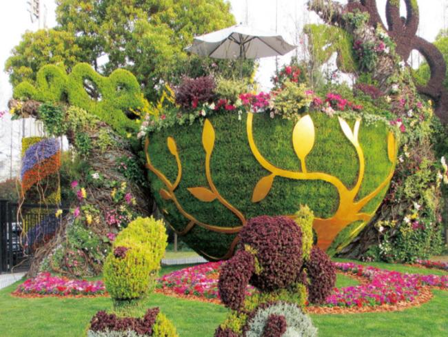 Artificial Flower Landscape Decoration Customized Plant 
