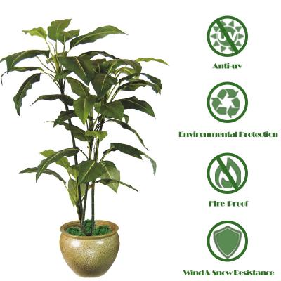 China O tamanho feito sob encomenda da PLANTA do DIEFFENBACHIA do falso nenhuma manutenção exigiu a decoração interna acolhedor nenhuns bonsais de nutrição à venda