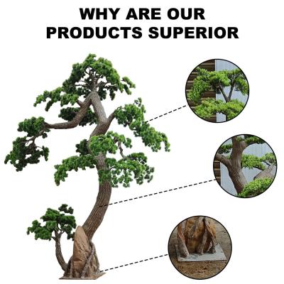 China Altura en conserva artificial decorativa del árbol de pino del sitio del dormitorio los 280cm en venta