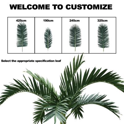 China Anti UV Artificial Bottle Palm Tree Corrosion Resistant Lifelike Looking Evergreen Plant for sale