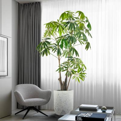 China O pavão redondo sae de plantas em pasta artificiais do assoalho para a decoração do quarto à venda