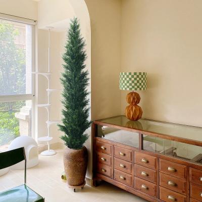 Китай вечнозелёное растение Cypress изготовленного на заказ размера 120-200cm искусственное во всех заводах пола сезонов в горшке продается