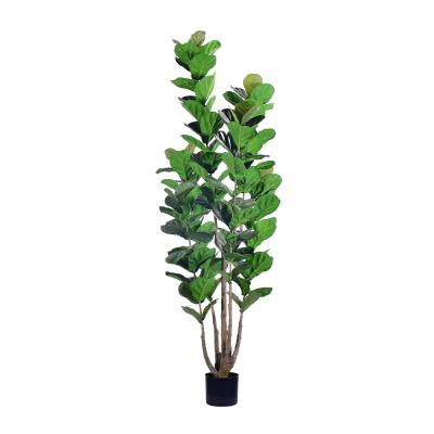China Wholesale Artificial Plants Suppliers Multi-Stem 7.3ft 8.6ft Faux Fiddle Leaf Fig Tree For Home Living Room Office Decor for sale