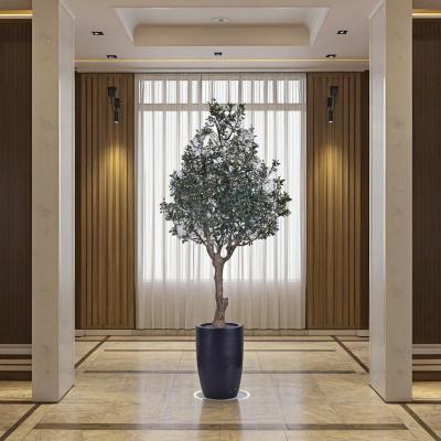 China UV Resistant Fake Plant 2.5m tall faux potted olive tree In Planter for Indoor House Plants & Tall Floor Decor for sale