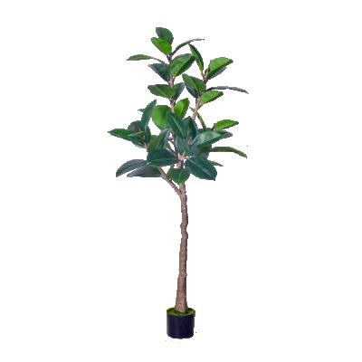 China Indoor Outdoor Decor Fake Tree In Pot Plastic Plants Artificial Tree Faux Rubber Tree​ For Home Decor Office Living Room for sale