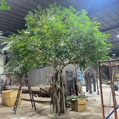 China Artificial Bayan Tree Large Evergreen Ficus Tree Artificial Tree Artificial Large Decorative Indoor Tree for Wedding Decoration for sale