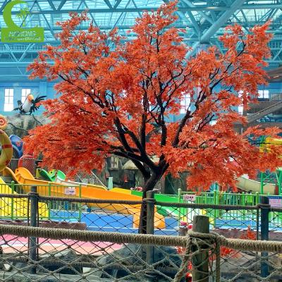 China igh Simulation Maple Tree Autumn Leaves Landscaping Tree Faux Maple Trees for Shopping Mall/Resort Decoration for sale