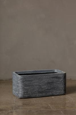 China HAIHONG Gray Rectangular Outdoor Planters Artificial Plant Accessories for sale