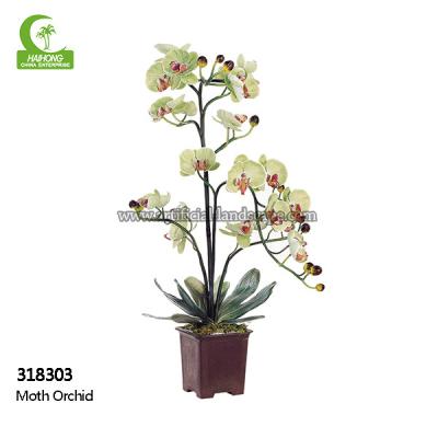 China Anti Fading 65cm Artificial Moth Orchid In Various Colors for sale