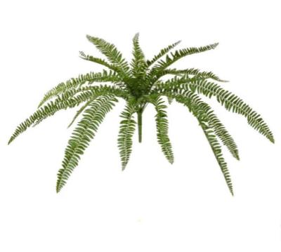 Cina Piante conservate in vaso artificiali di plastica Boston Fern Leaves For Decor del pavimento in vendita