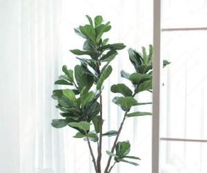 Cina Piante conservate in vaso artificiali Fiddle Ficus del pavimento di altezza del ODM 200cm in vendita