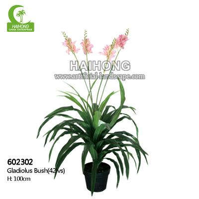 China 100cm Tall Real Touch Artificial Potted Flowers 42 Leaves Home Decoration for sale