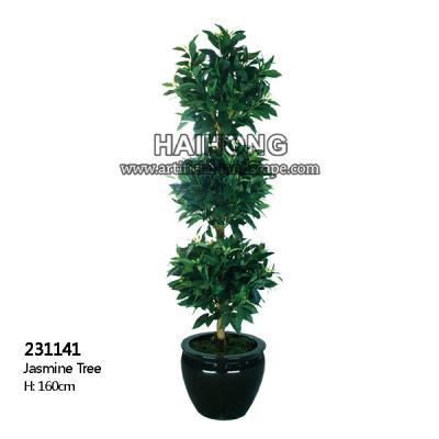 Cina piante conservate in vaso artificiali Realsitic fatto a mano Jasmine Tree promettente naturale del pavimento di 160cm in vendita