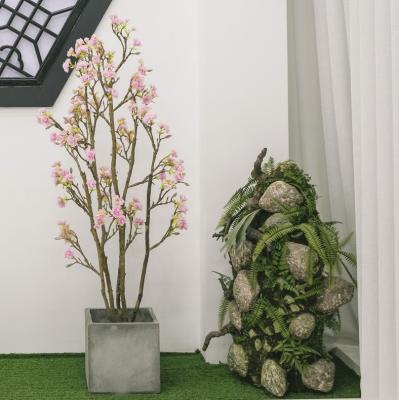 China 160cm Height Artificial Potted Floor Plants Stunning Ornament Pink Sakura for sale