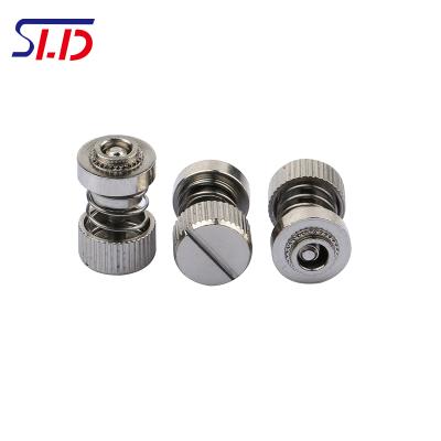 China M2.5 M3 M4 M5 M6 Round Low Profile Button Panel Fastener Spring Loaded Captive Screw PF30 PF31 PF32 for sale
