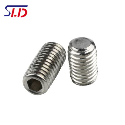 China Stainless Steel DIN916 Hex Socket Cup Point Head Set Screw Stainless Steel With Worm Screw for sale