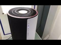 107W Commercial Hepa Air Purifier 660m3/h 254nm UVC Hotel Room