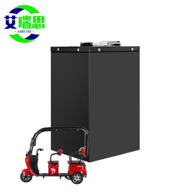 China Compact Electric Tricycle Battery 50ah 60ah Lithium Motorcycle Batteries for sale