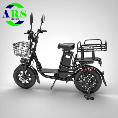 China Fast Market Food Delivery Electric Bike Vehicles Transportation E-bike Cargo Food Electric Bike With Big Carrier for sale