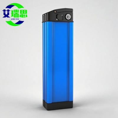 China 24V 36V 48V Electric Bicycle Battery Silver Fish Case 18650 Lithium Ion Electric Bike Aluminum Housing Bottom Box Ebike Batterie for sale