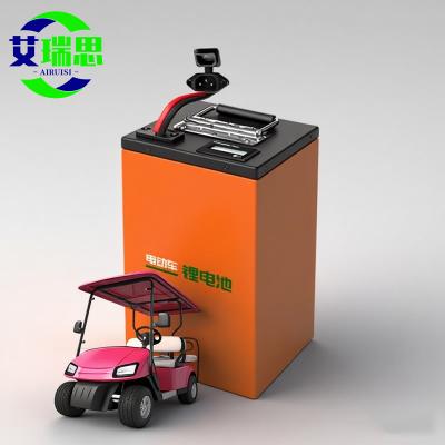 China High Cycle Rechargeable 48V 200Ah10Kw Lithium Ion Lifepo4 Battery for Golf Cart Low Speed Car and Trolleys for sale