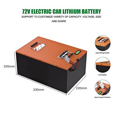 China Factory Customizable Lithium NMC Cells 72v Lithium Battery With Smart BMS For Electric Tricycle/Golf Cart /Boat for sale