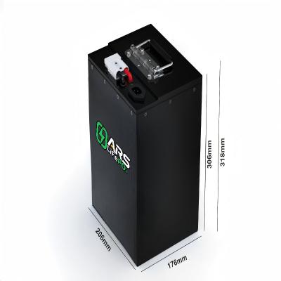 China High Speed E Sport Bike Lithium Battery 52V Portable Custom BMS Plug for sale