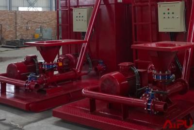 China Durable reliable mud mixing tank system for well drilling at Aipu solids for sale
