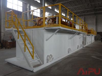 China Oilfield well drilling rectangular mud tanks for sale at Aipu solids control for sale