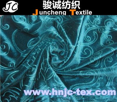 China emboss non-inverted velvet flower fabric for decoration/ sofa upholstery /apparel for sale