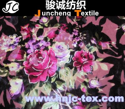 China O spendex e o poliéster vívidos da neutralização do teste padrão de flor 3Dlike da tela nova misturam a tela elástica à venda