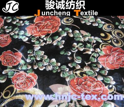 China O spendex e o poliéster de brilho vívidos da neutralização do teste padrão de flor da tela nova misturam a tela elástica à venda
