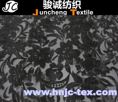 China New burnout pattern spendex and polyester blend elastic mirco new fabric for sale