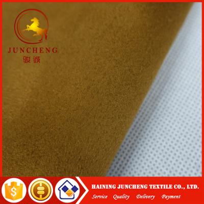 China 100% polyester suede sofa fabric for home textile wholesale for sale