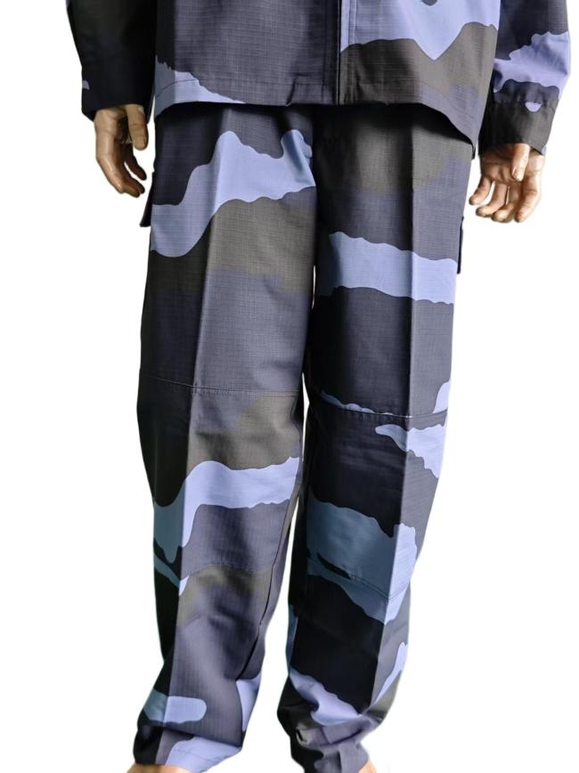 Military uniform being worn in field conditions