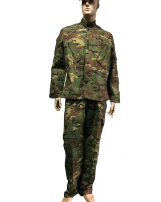 China Custom ACU Military Uniform Set Camouflage Ripstop Twill Fabric for sale