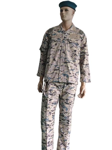 Quality ACU Military Field Training Uniform Twill And Rip Stop Fabric Cotton Polyester Material for sale