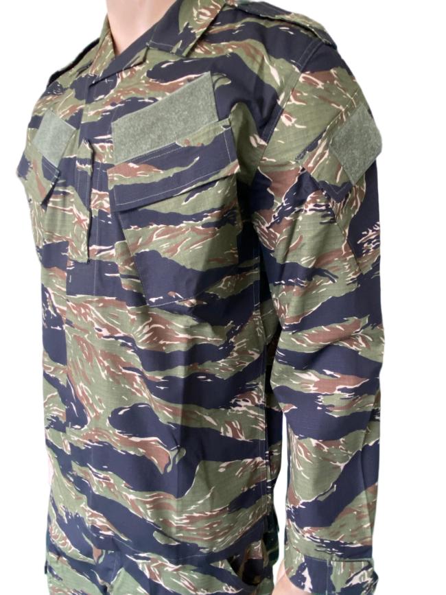 Detail shot of ACU Military Uniform fabric texture