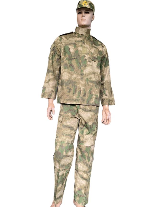 ACU Military Uniform front view showing camouflage pattern and pockets