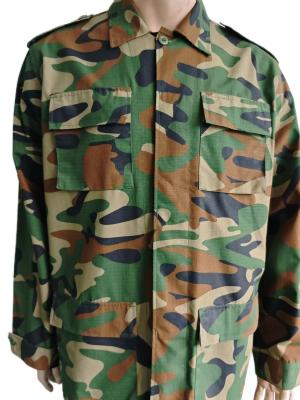 China Military Tactical Jacket Camouflage BDU Uniform 4 Pockets for sale