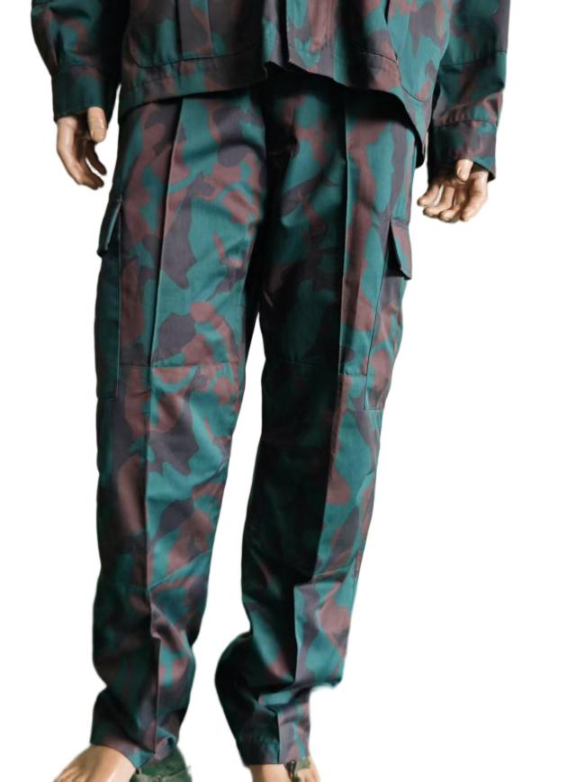 Close-up of BDU Military Uniform fabric texture