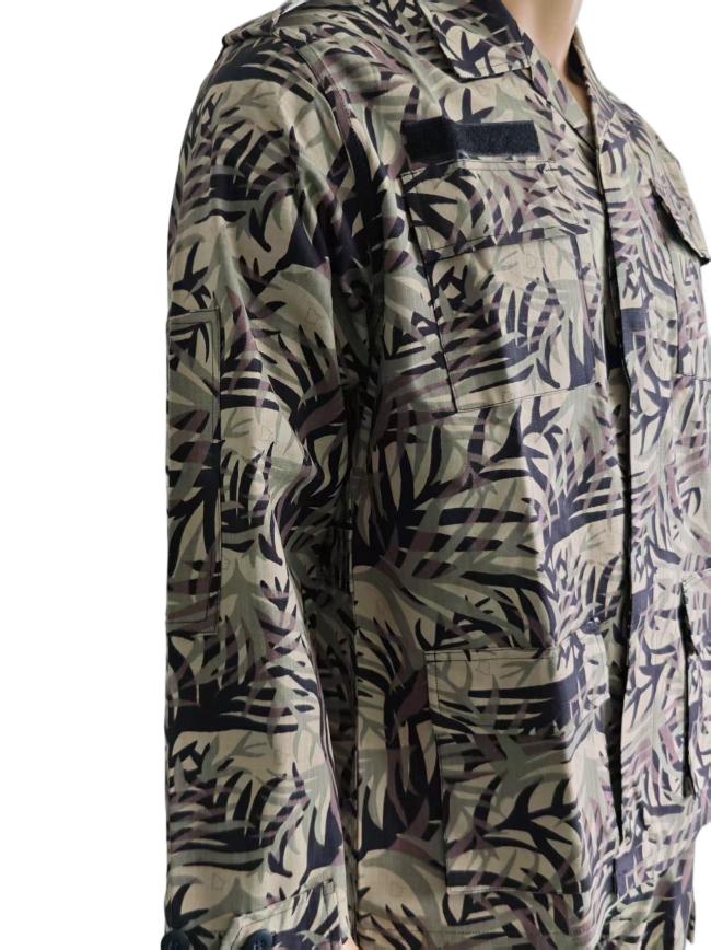 Jungle BDU Uniform back view showing additional pockets