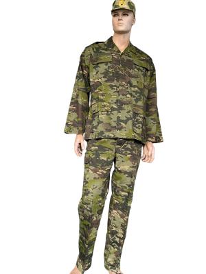 China Custom BDU Long Sleeve Tactical Combat Suit Camo Jacket Pants 65% Polyester 35% Cotton for sale